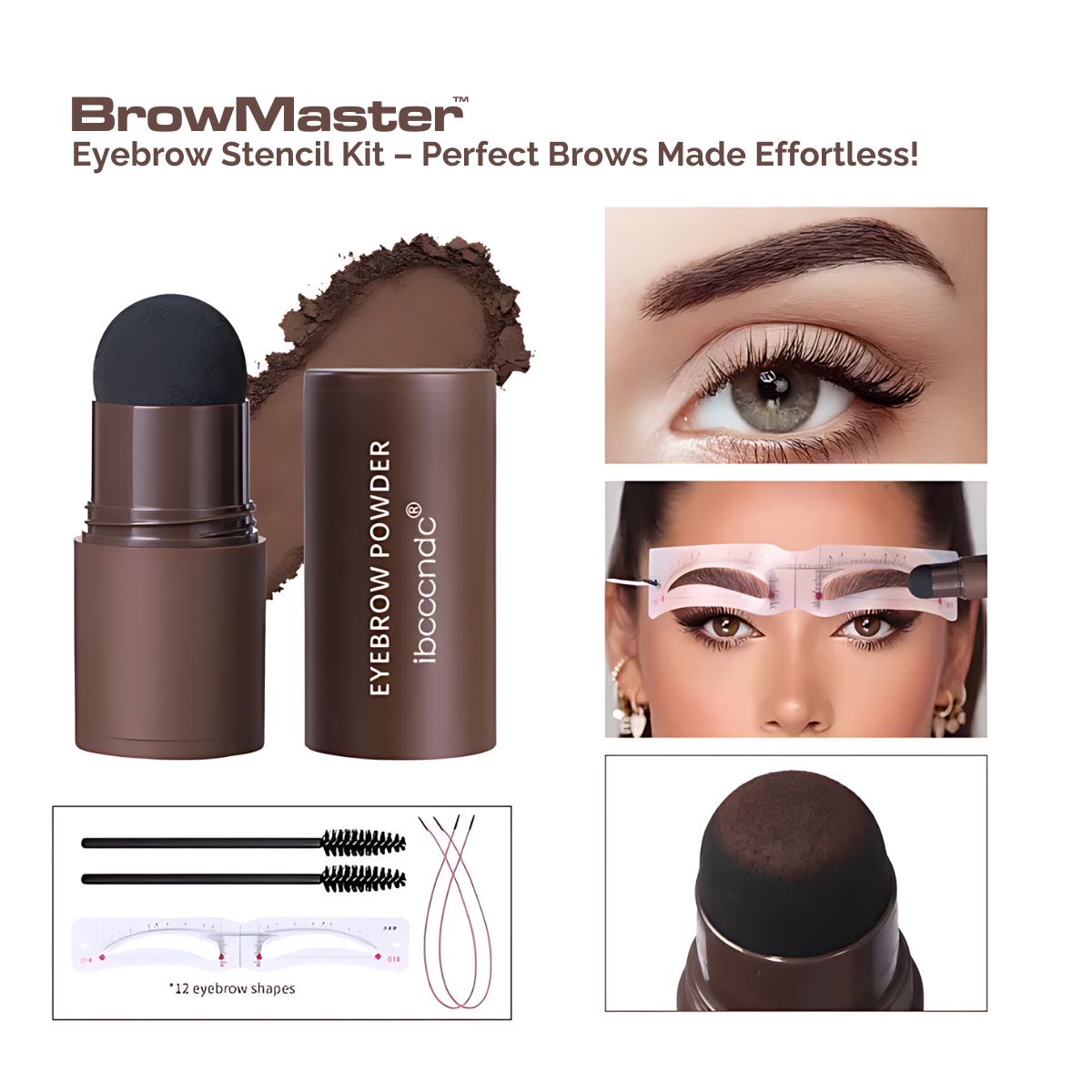 BrowMaster™ Eyebrow Stencil Kit – Astra™