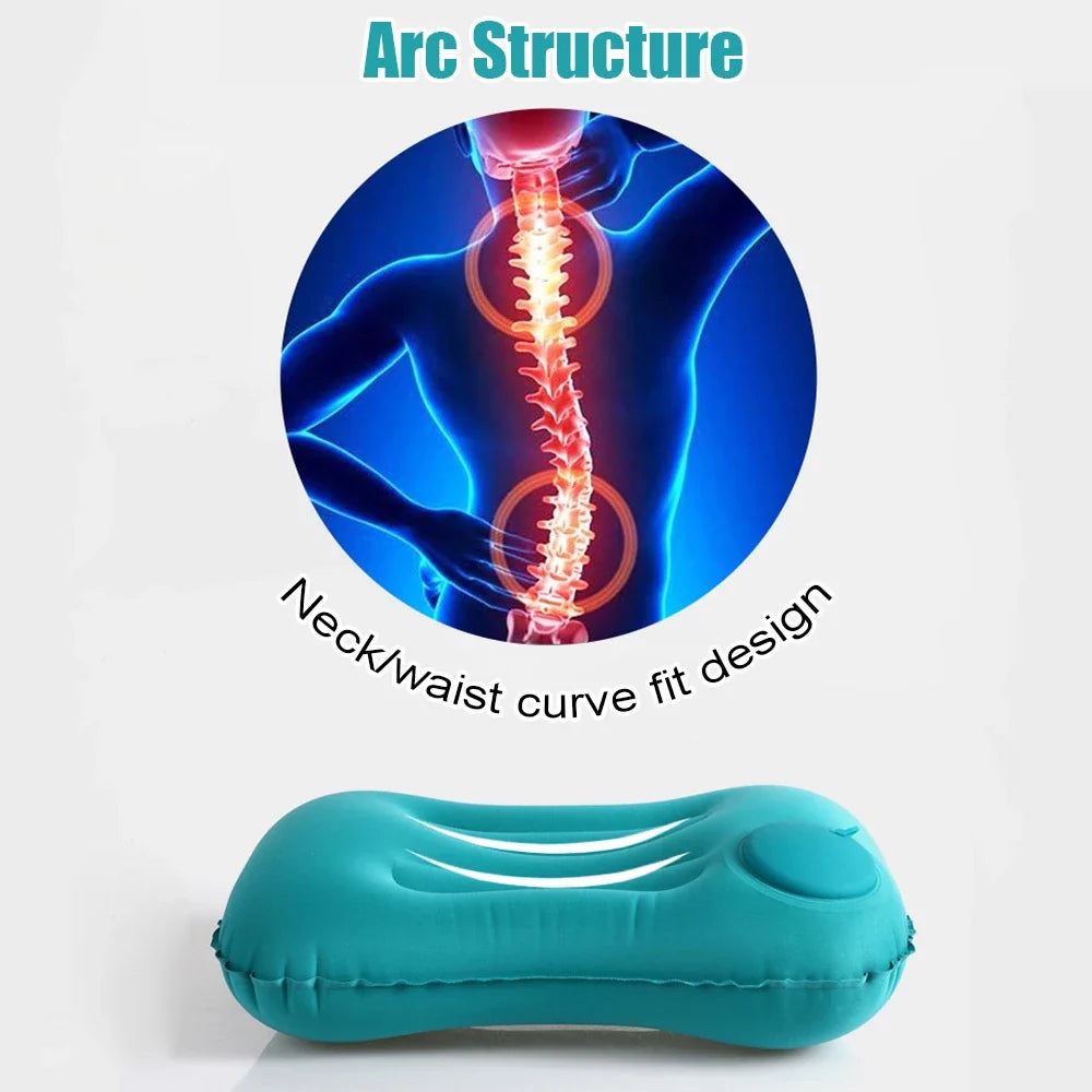 PressRest™ Press-Type Inflatable Travel Pillow – Astra™